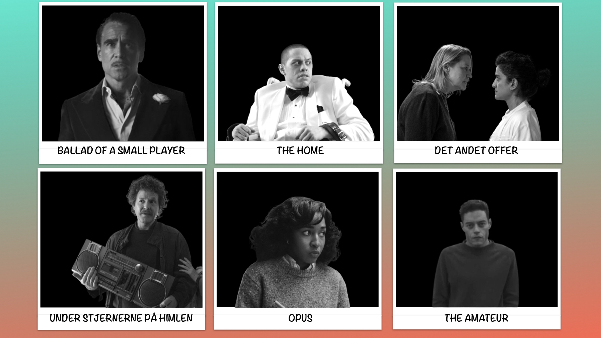 ‘Ballad of a Small Player,’ ‘The Home,’ ‘Det Andet Offer,’ and More ...