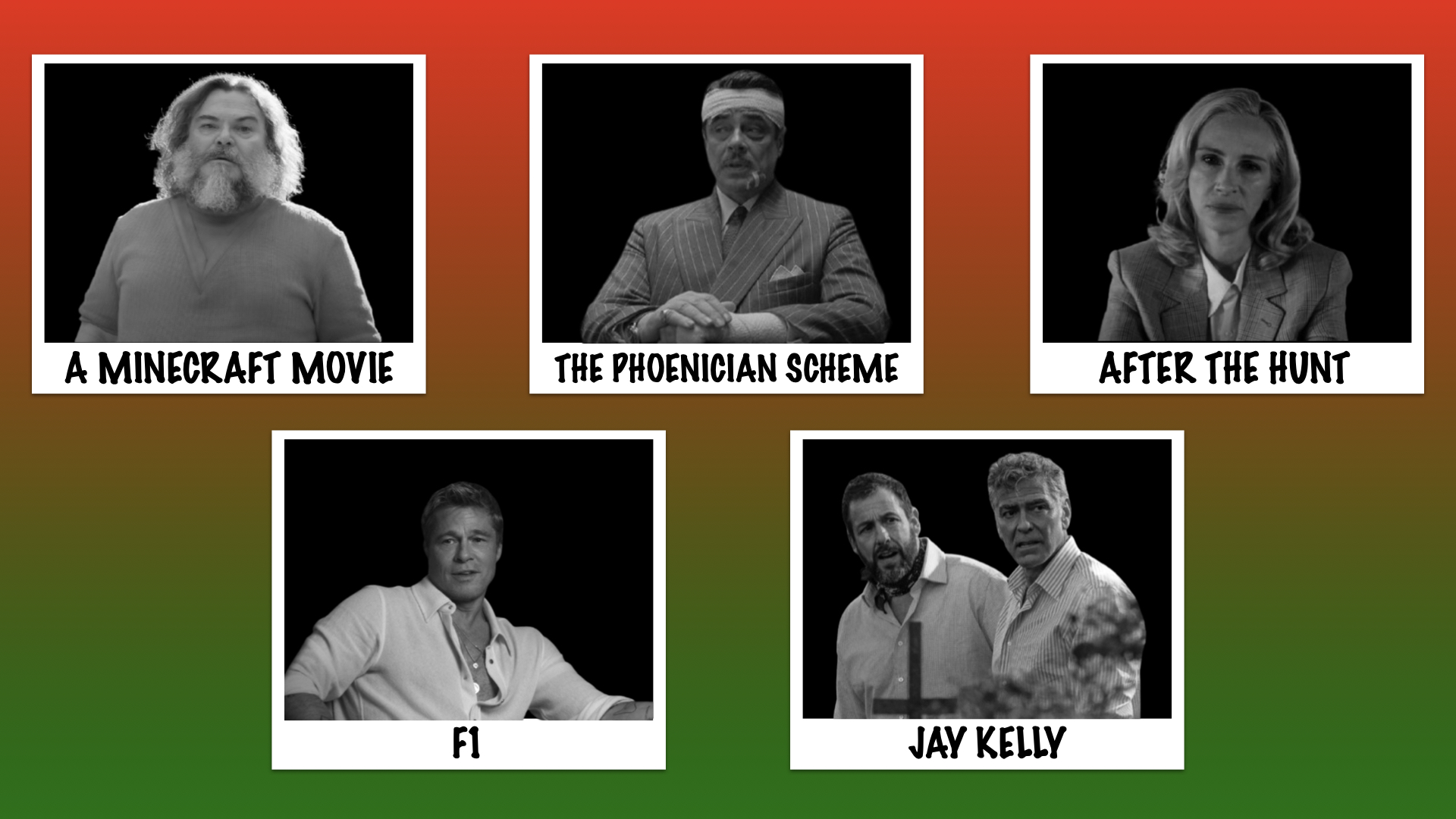 ‘A Minecraft Movie,’ ‘The Phoenician Scheme,’ ‘After the Hunt,’ ‘F1 ...